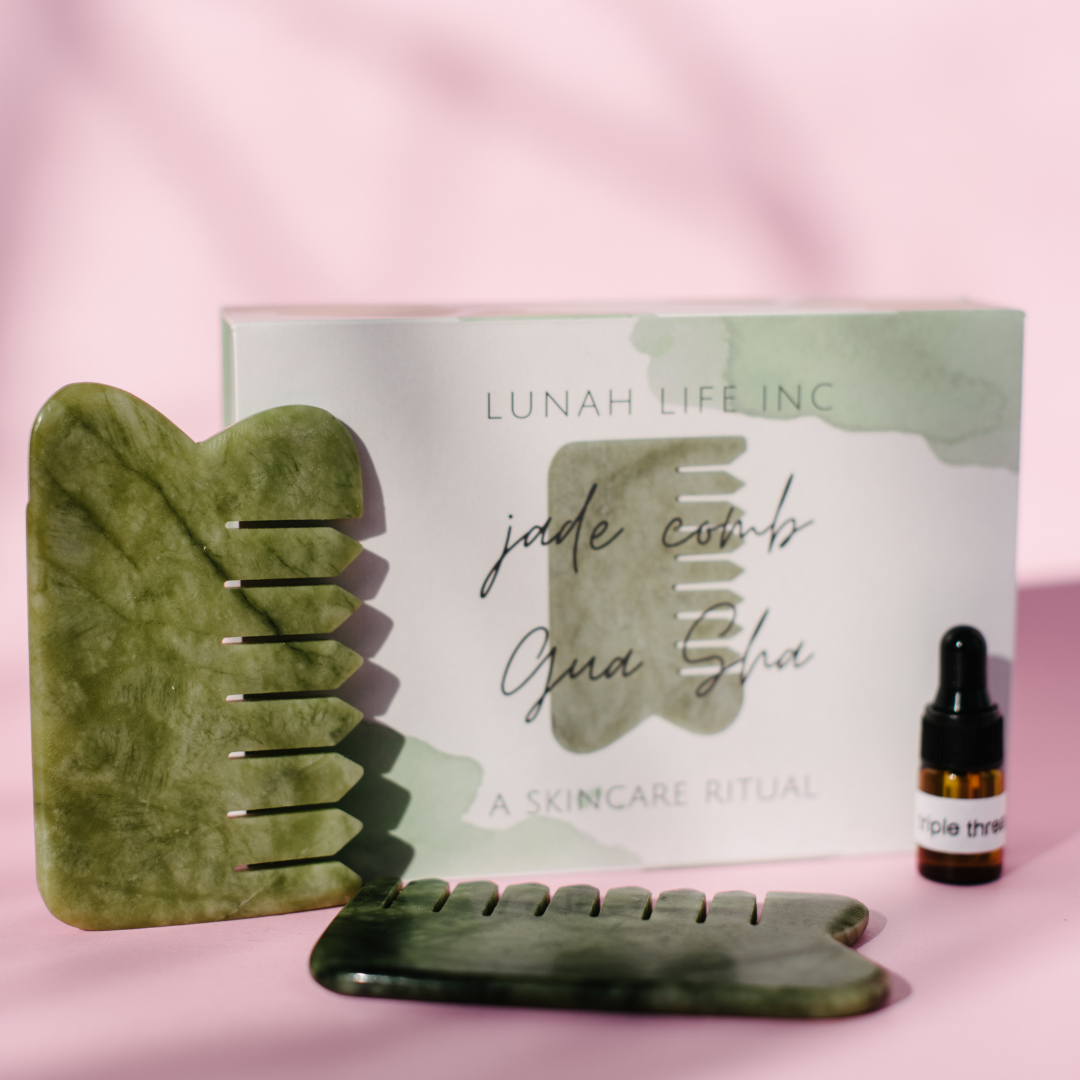 INTRO GUA SHA TOOL Jade Comb – Lunah Life